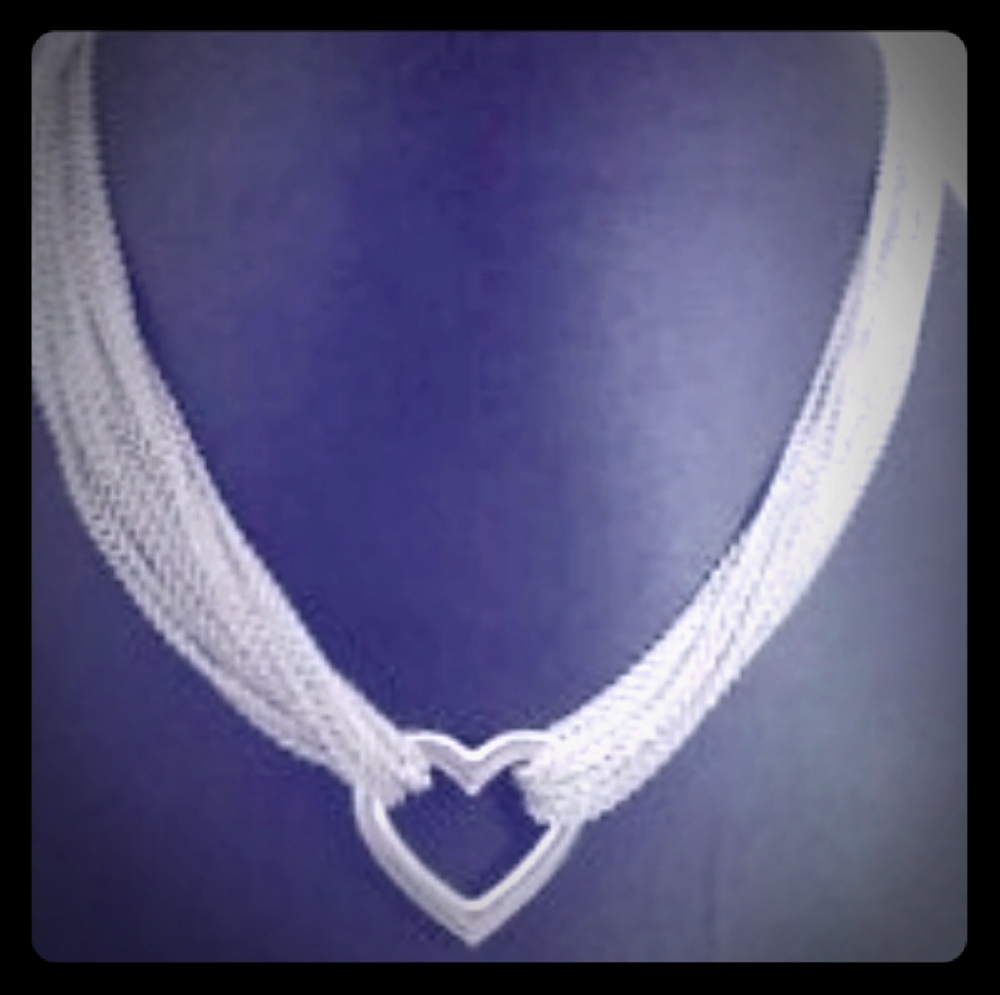 Authentic Tiffany Heart Multi-Strand Necklace - Gem